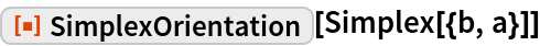 SimplexOrientation | Wolfram Function Repository