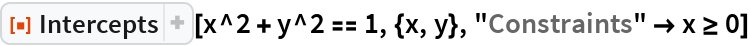 Intercepts | Wolfram Function Repository