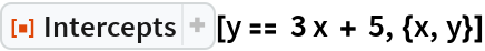 Intercepts | Wolfram Function Repository