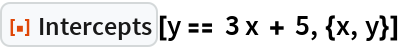 Intercepts | Wolfram Function Repository