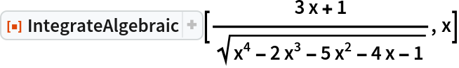 IntegrateAlgebraic | Wolfram Function Repository