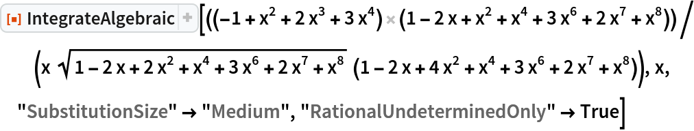 IntegrateAlgebraic | Wolfram Function Repository