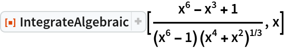 IntegrateAlgebraic | Wolfram Function Repository