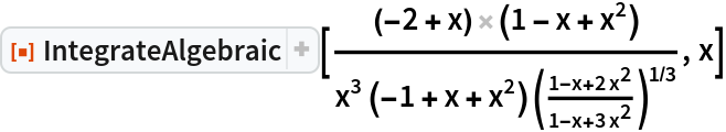 IntegrateAlgebraic | Wolfram Function Repository