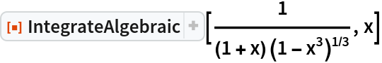 IntegrateAlgebraic | Wolfram Function Repository