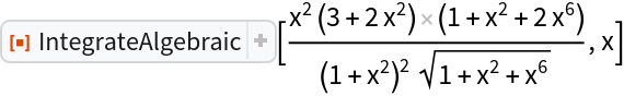 IntegrateAlgebraic | Wolfram Function Repository