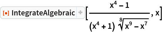 IntegrateAlgebraic | Wolfram Function Repository