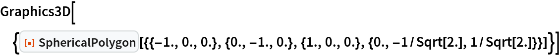 SphericalPolygon | Wolfram Function Repository