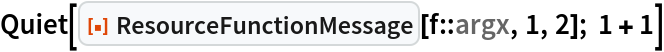 ResourceFunctionMessage | Wolfram Function Repository