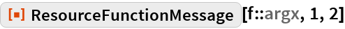 ResourceFunctionMessage | Wolfram Function Repository