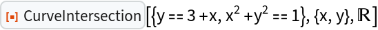CurveIntersection | Wolfram Function Repository