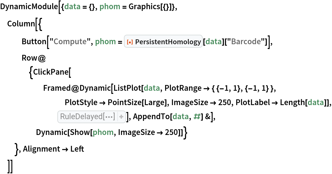 PersistentHomology | Wolfram Function Repository