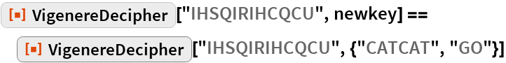 VigenereDecipher | Wolfram Function Repository