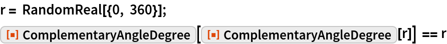 ComplementaryAngleDegree | Wolfram Function Repository
