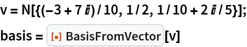 BasisFromVector | Wolfram Function Repository