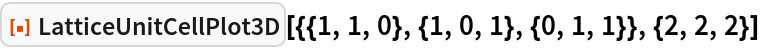 LatticeUnitCellPlot3D | Wolfram Function Repository