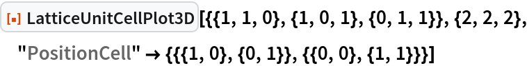 LatticeUnitCellPlot3D | Wolfram Function Repository
