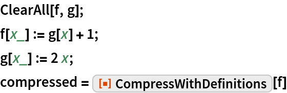 CompressWithDefinitions | Wolfram Function Repository