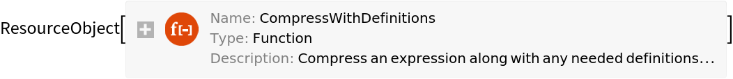 CompressWithDefinitions | Wolfram Function Repository