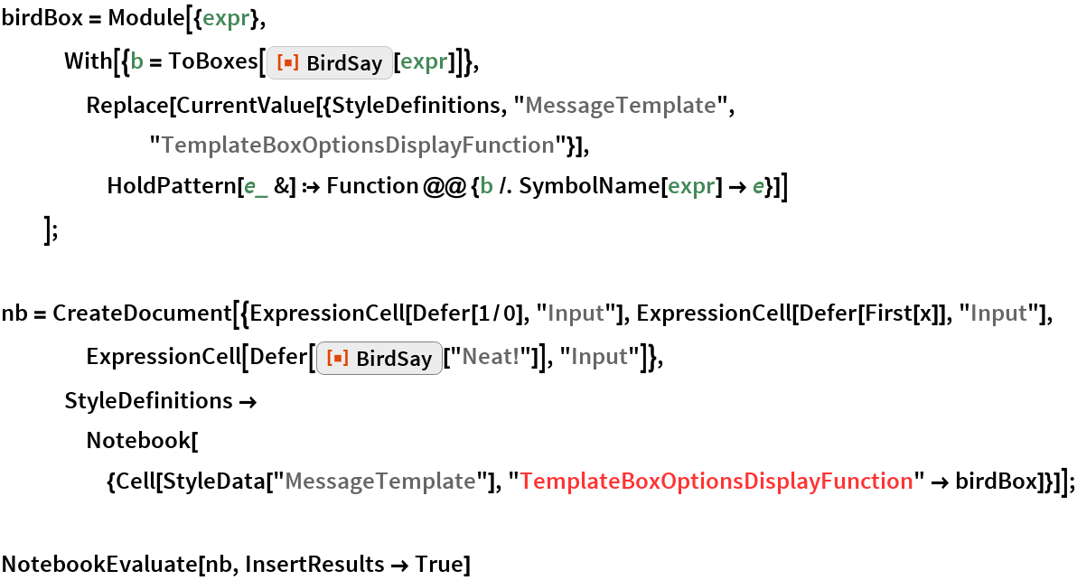 BirdSay | Wolfram Function Repository
