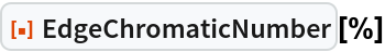 EdgeChromaticNumber | Wolfram Function Repository