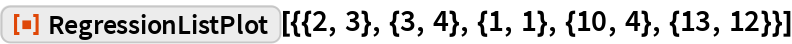 RegressionListPlot | Wolfram Function Repository