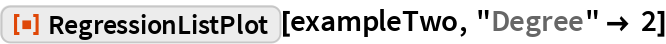 RegressionListPlot | Wolfram Function Repository