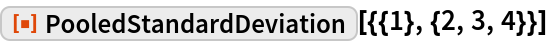 PooledStandardDeviation | Wolfram Function Repository