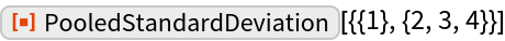 PooledStandardDeviation | Wolfram Function Repository