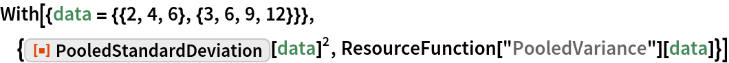PooledStandardDeviation | Wolfram Function Repository