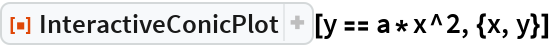 InteractiveConicPlot | Wolfram Function Repository