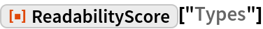 ReadabilityScore | Wolfram Function Repository