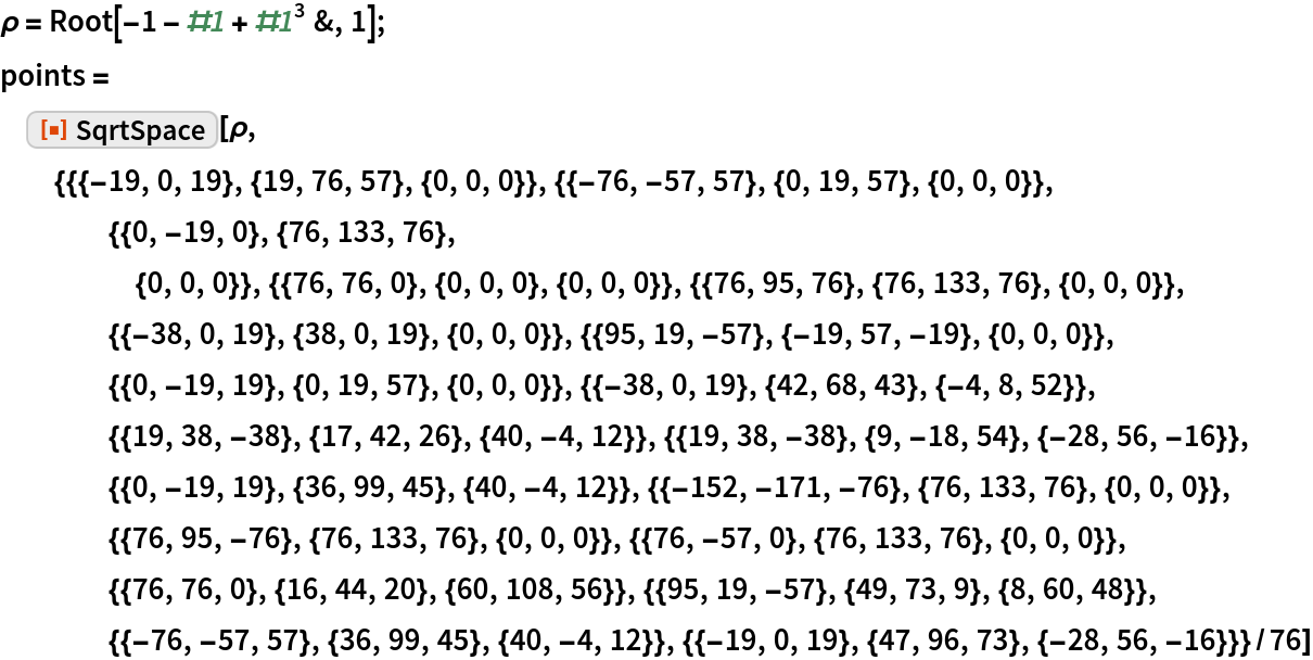 SqrtSpace | Wolfram Function Repository