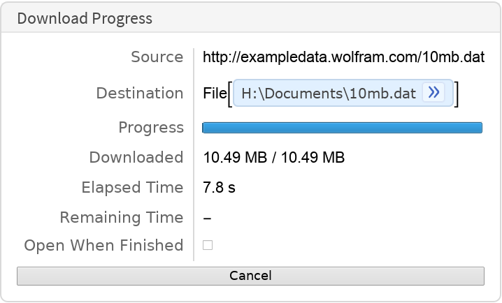 MonitoredDownload | Wolfram Function Repository
