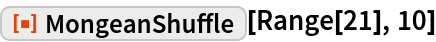 MongeanShuffle | Wolfram Function Repository