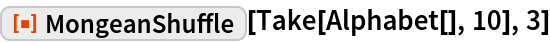 MongeanShuffle | Wolfram Function Repository