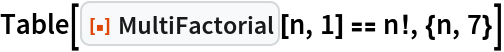 MultiFactorial | Wolfram Function Repository