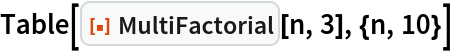 MultiFactorial | Wolfram Function Repository