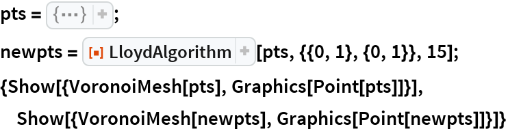 LloydAlgorithm | Wolfram Function Repository