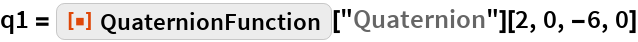 QuaternionFunction | Wolfram Function Repository