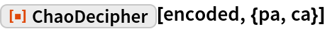 ChaoDecipher | Wolfram Function Repository