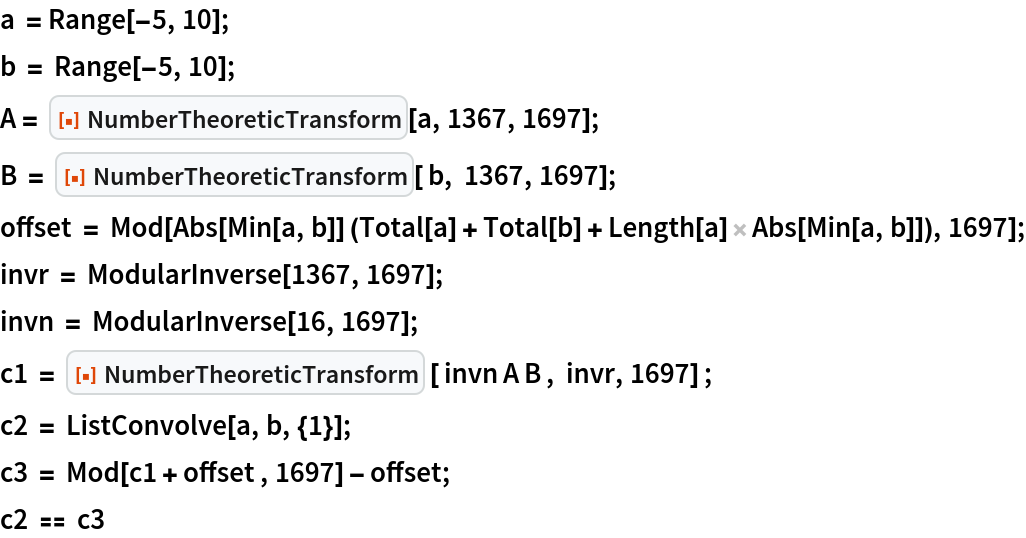 Numbertheoretictransform Wolfram Function Repository