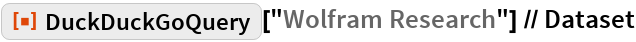 DuckDuckGoQuery | Wolfram Function Repository