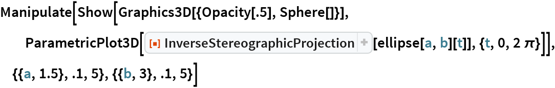 InverseStereographicProjection | Wolfram Function Repository