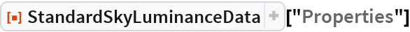 StandardSkyLuminanceData | Wolfram Function Repository
