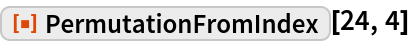 PermutationFromIndex | Wolfram Function Repository