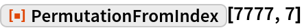 PermutationFromIndex | Wolfram Function Repository