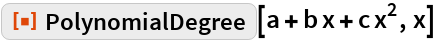 PolynomialDegree | Wolfram Function Repository