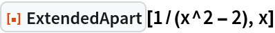 ExtendedApart | Wolfram Function Repository