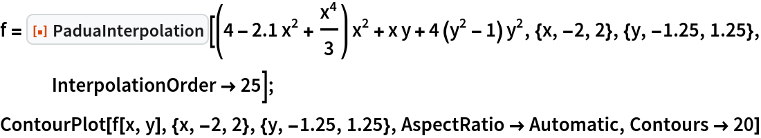 PaduaInterpolation | Wolfram Function Repository